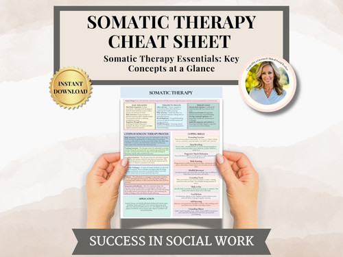 Somatic Therapy Cheat Sheet, Somatic Healing & Exercises Handout ...