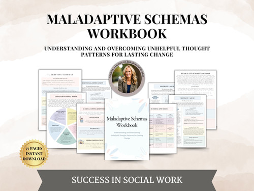 Maladaptive Schemas Workbook & Schema Therapy Worksheets, schema ...