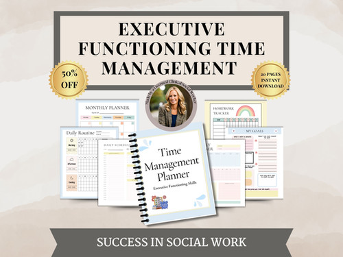 Kids Time Management worksheets, executive functioning skills, social ...