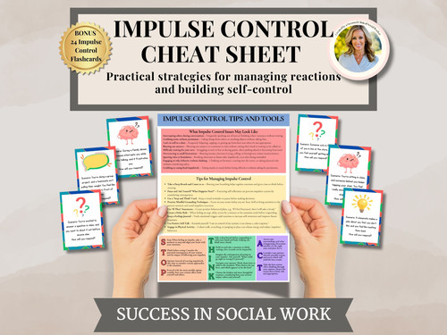 Impulse Control Tip Sheet & Coping Skills Strategies, ADHD-Executive ...