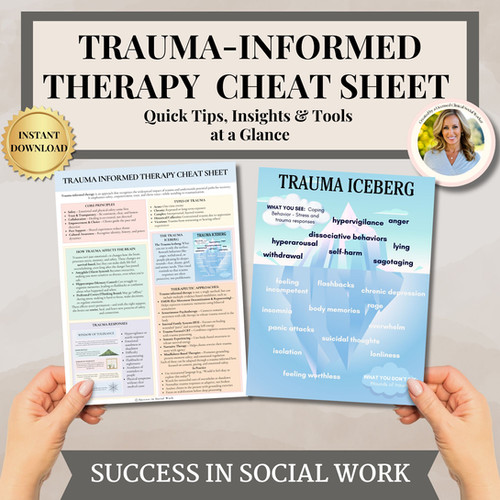 Trauma-Informed Therapy Cheat Sheet for therapist,Complex PTSD,Therapy ...