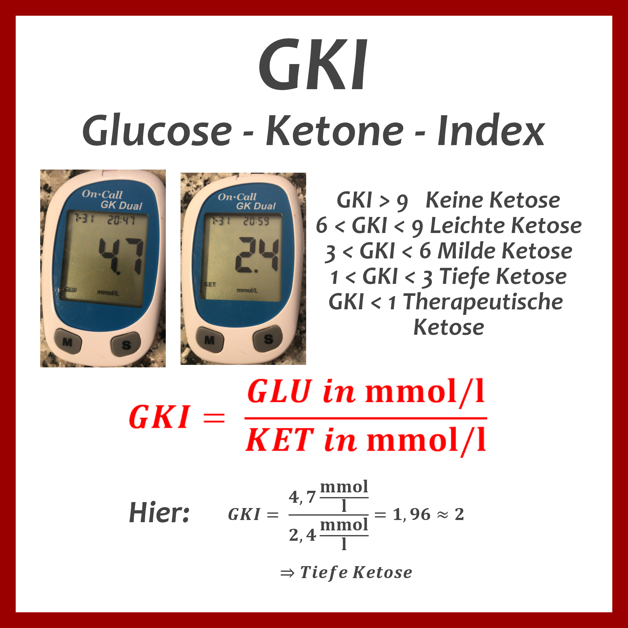 GKI (Glucose-Ketone-Index)