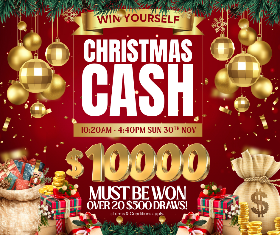 Win yourself some Christmas Cash Promotion | Club Pine Rivers