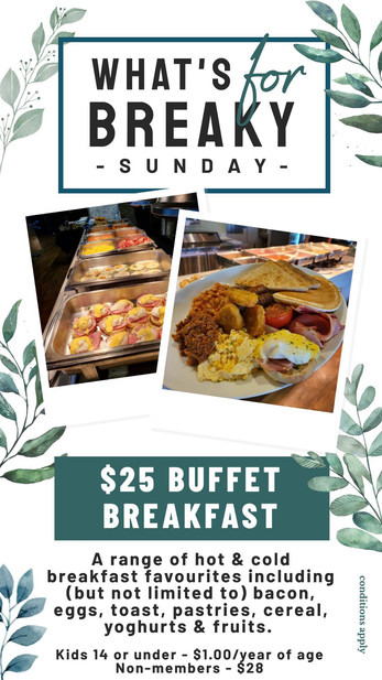 Menus | Club Pine Rivers