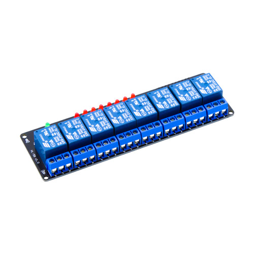 8 Channel Low Level Relay Module without light coupling 5V | Robotech ...