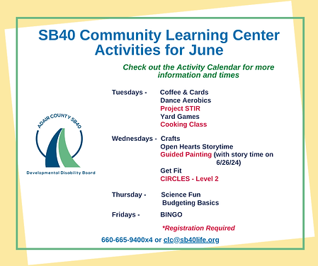 COMMUNITY LEARNING CENTER | adaircosb40life