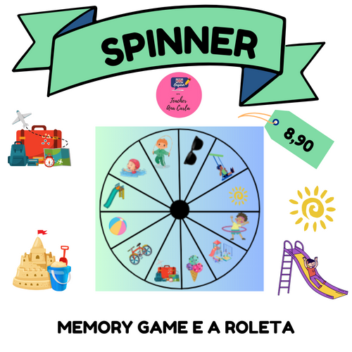 Memory game/Spinner (Roleta) | English with Ana