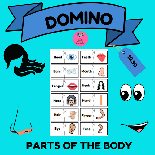 Domino - Parts of the body | English with Ana