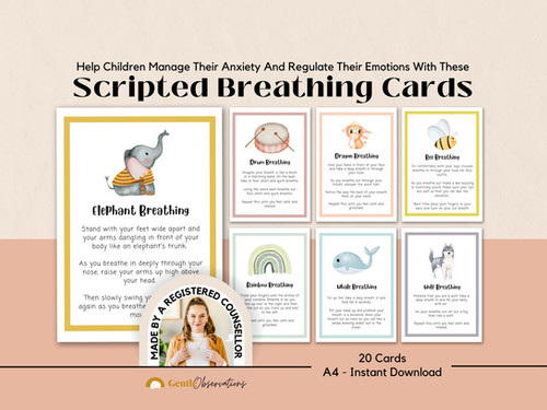 Scripted Breathing Cards | Gentle Observations