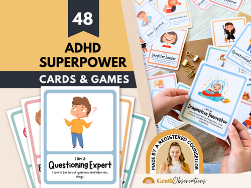 ADHD Superpower Cards | Gentle Observations