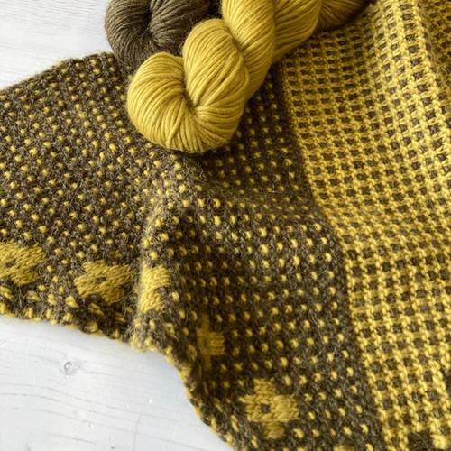 Pressed Flowers Kerchief Knitting Kit | Stitches and Cream