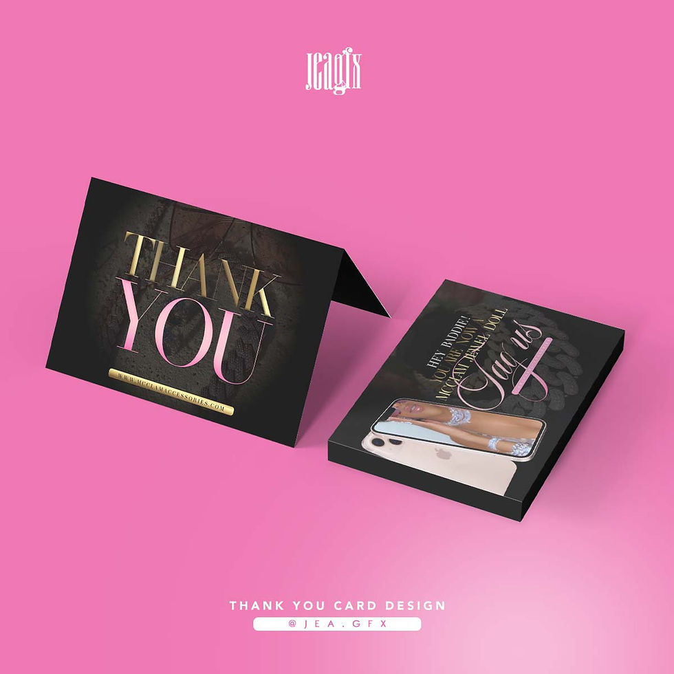 Thankyou Card (design only) | JeaGfx