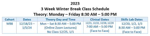 3 WEEK CNA SCHEDULE | avidcnaschool