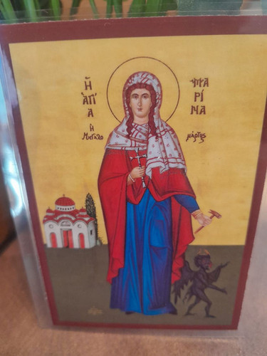 Laminated Icon of St. Macrina | OrthodoxGladness