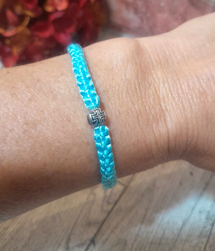 Bracelet with adjustable string (for small wrist) Light Blue ...