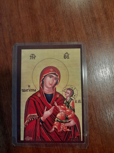 Laminated Icon Theotokos and Jesus Christ | OrthodoxGladness