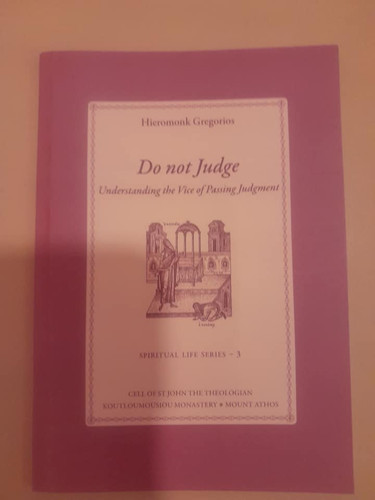 Book "Do not Judge" | OrthodoxGladness