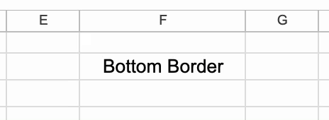 How to Use the Bottom Border Shortcut (Alt + H + B + O) in Google Sheets