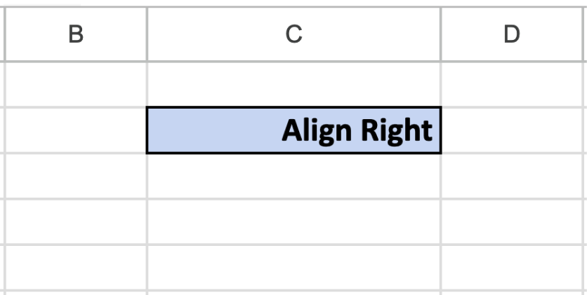 Align Right Shortcut in Google Sheets (Same as Excel!)