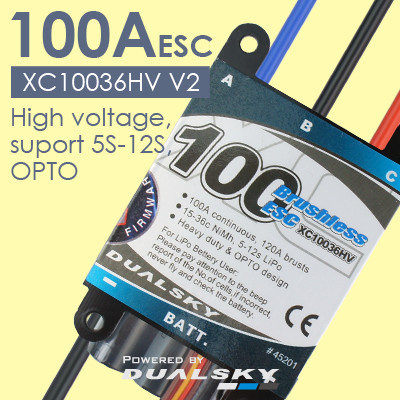 XC10036HV V2- High voltage, suport 5S-12S, OPTO,- 120A(150A, 15s) W/ 6S Lipo,... | RombautRC