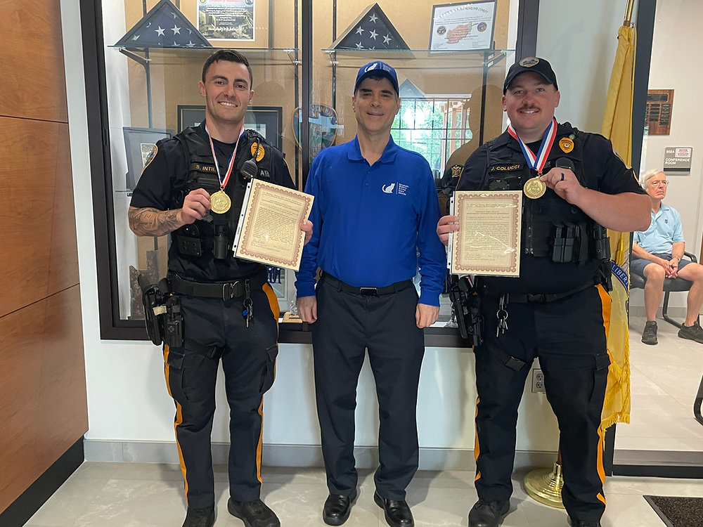 Two hero cops honored today!