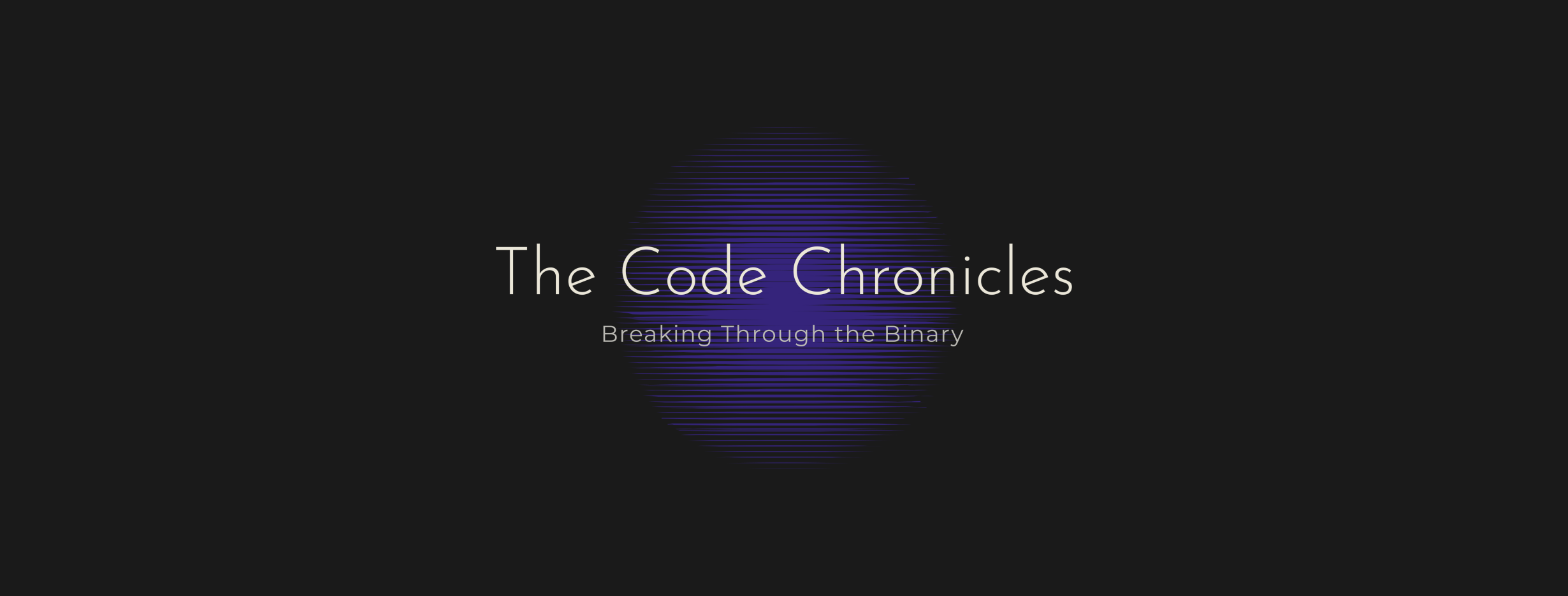Landing Page The Code Chronicles