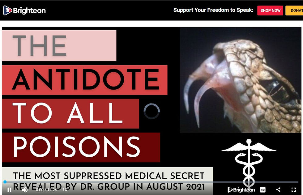 The Antidote To Snake Venom & Disease