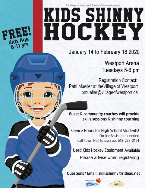 Kids Shinny Hockey Program is Back and it is Free! | Village of Westport