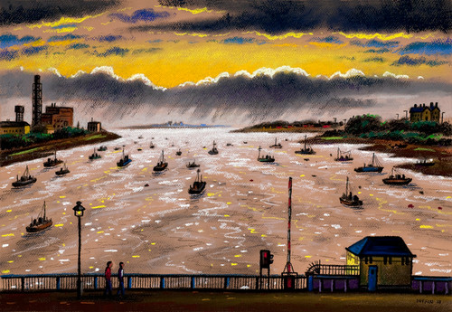 Piel Island across Walney Channel from Jubilee Bridge | Home Images