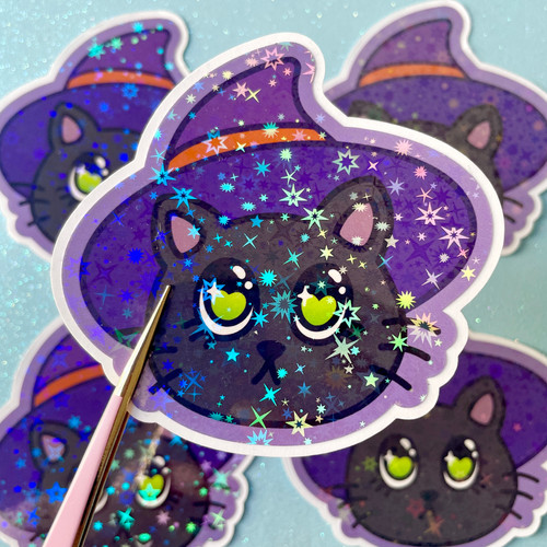 Witch Cat Sticker | Chu Charms
