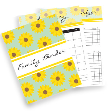 Sunflower Family Organizer | beepix
