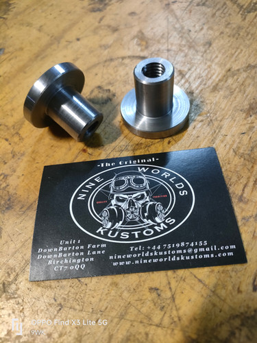 THREADED TOP HAT / BOSS BUNG STEEL M12 | NineWorldsKustoms