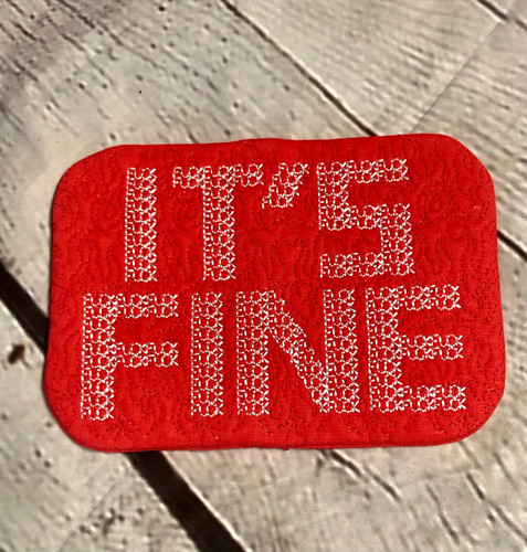Its Fine F Ck Mug Rug Made To Order Cqnc