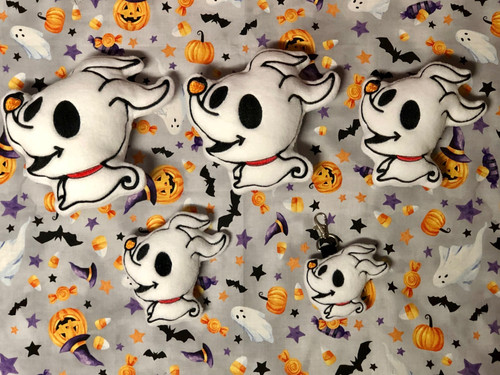 Chibi Ghost Dog Stuffie -Choose your Size- Made to Order! | CQNC