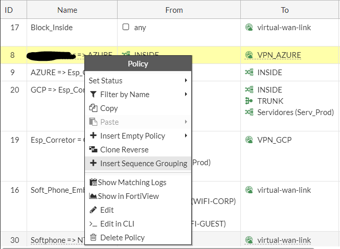 Fortigate Sequence Grouping