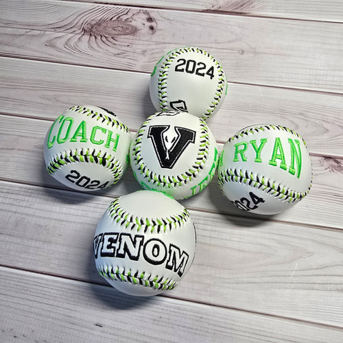 Embroidered Baseball | Clover's Mark