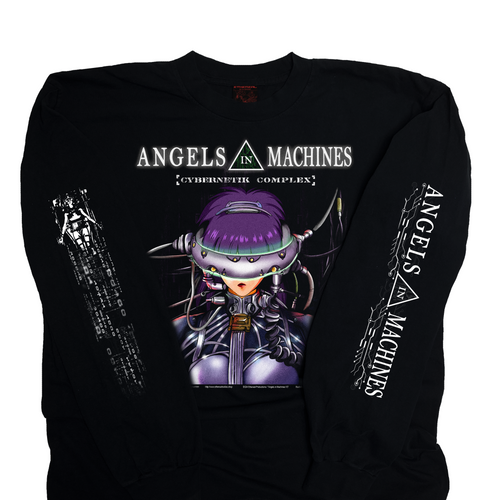 Angels in Machines III Longsleeve (BLACK) | etherealstudios