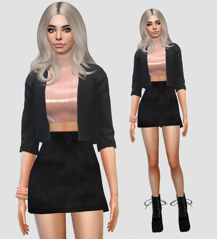 ts4 dress recolor With Jacket new 10 swatches