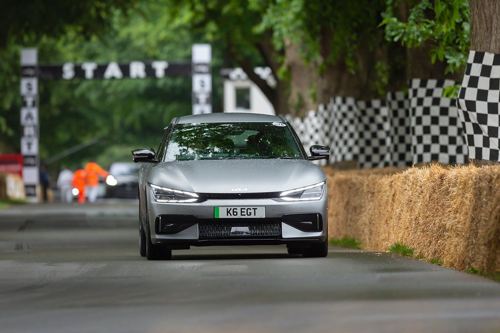 KIA EV6 GT ON THE START LINE AT GOODWOOD FESTIVAL OF SPEED