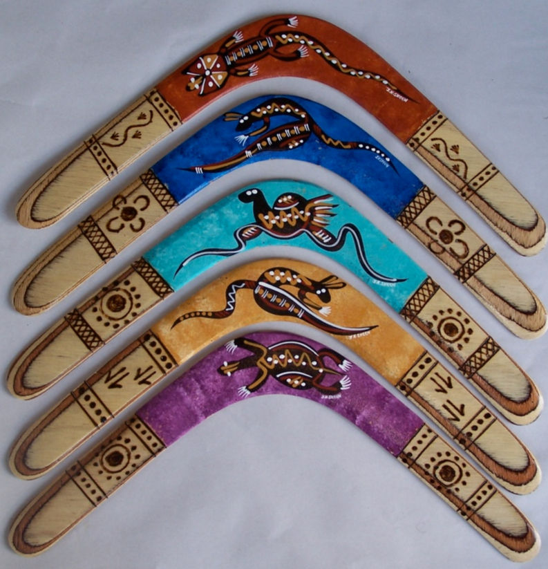 16" Returning Boomerangs (Contemporary/Burnt) | SKEENARANG BOOMA