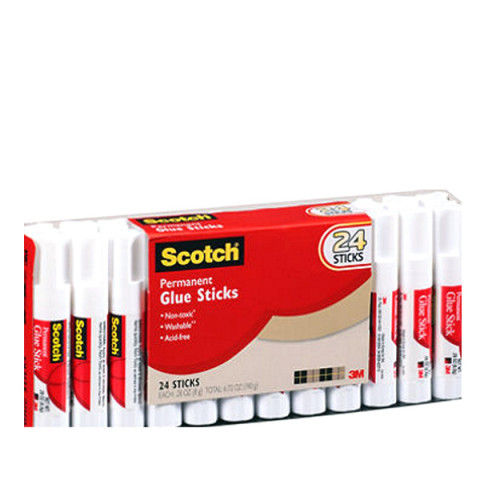 Scotch® Permanent Glue Sticks- GGLUE24 | Cactus Bingo Supply