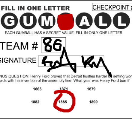 Rules for the American Gumball Rally