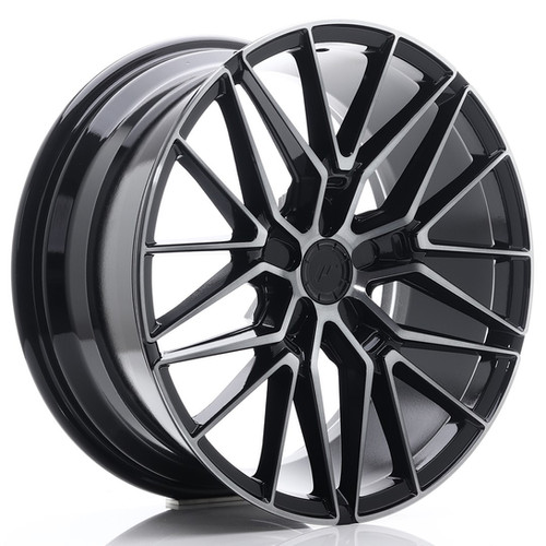 Japan Racing JR38 Black Brushed/ Tinted Face 20" | Bull Alloys