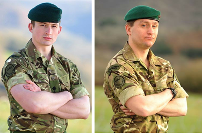 Lieutenant Oliver Augustin and Marine Sam Alexander MC