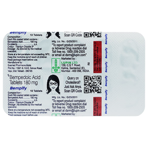 Bemzire Tablet (Bempedoic acid) | Ivermectinkart