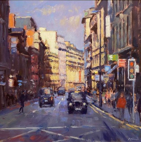 David Farren 'Evening Sun on Cross Street' | Collect Art