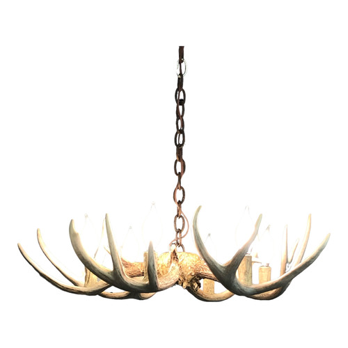 Bridger Whitetail Antler Chandelier | Low Profile Rustic Antler ...