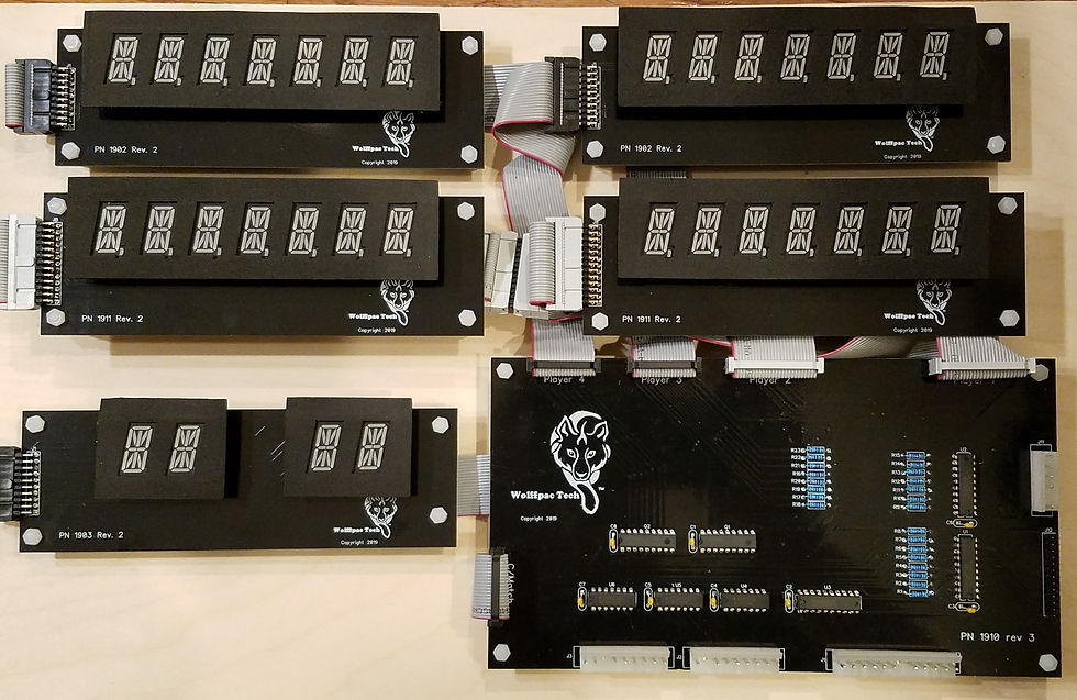 Williams System 6A,7,9 & 11 Display Kits | wolffpac-tech