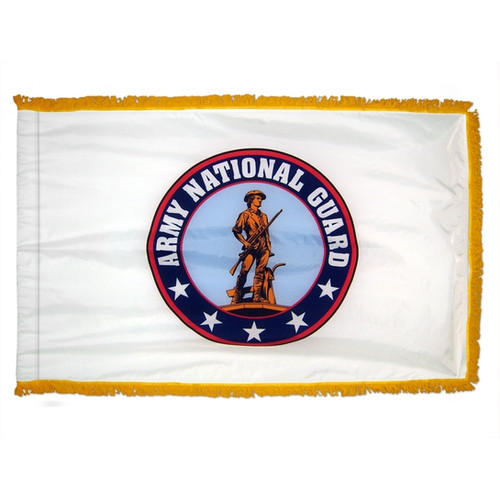 ARMY NATIONAL GUARD 3X5' NYLON FLAG - POLE HEM FRINGE - INDOOR - ANNIN ...