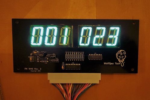 Gottlieb 6-Digit Display Kit | wolffpac-tech